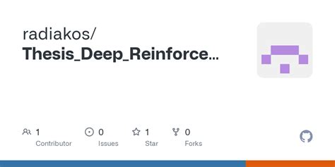 Github Radiakosthesisdeepreinforcementlearning