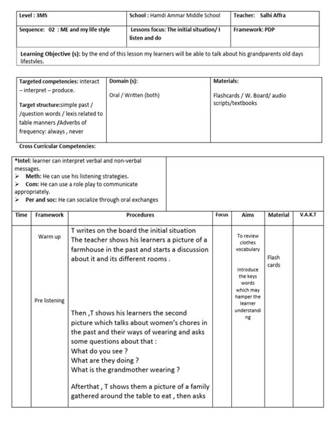 Sequence 2 Intial Situation Pdf Behavior Modification Cognitive
