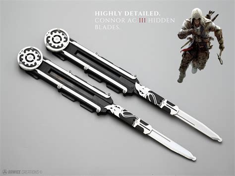 V2 Assassins Ac Iii Connor Kenway Pivot Hidden Blades Blade Pair