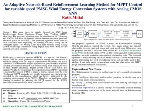 pdf an adaptive network based reinforcement learning method for mppt