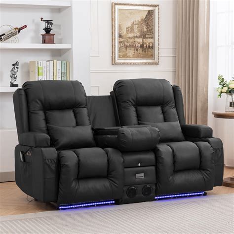 Ipkig 67 Power Reclining Loveseat Sofa Electric Home