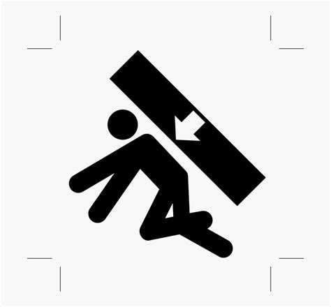 Danger Falling Objects Sign Symbol Pictogram HD Png Download Transparent Png Image PNGitem
