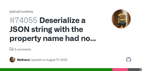 Deserialize A Json String With The Property Name Had No Quotes · Issue