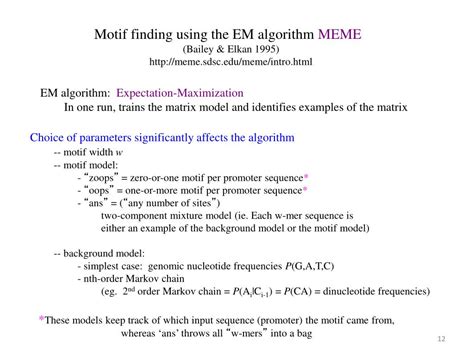 Ppt Motif Finding Methods And Algorithms Powerpoint Presentation Free Download Id4387763