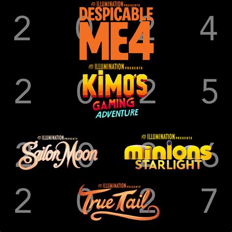 Illumination Entertainment Upcoming Movies By Xxmcufan2020xx On Deviantart