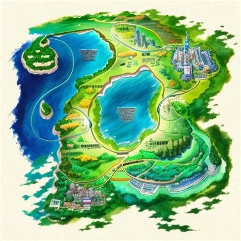 Pokemon Region Map Free Ai Art Generator