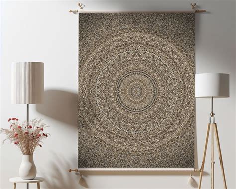 Mandala Tapestry Wall Art Boho Tapestry Wall Hanging Vertical