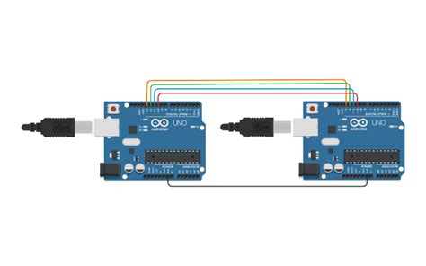 Circuit Design Arduino Spi Communication Example Tinkercad
