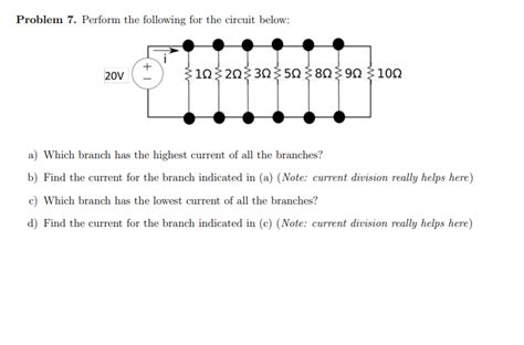 Solved Problem Perform The Following For The Circuit Chegg