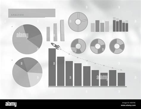 Digital Composite Of Bar Chart Pie Charts Graphics With Bright Background Stock Photo Alamy
