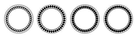 Círculos Decorativos Vector Premium
