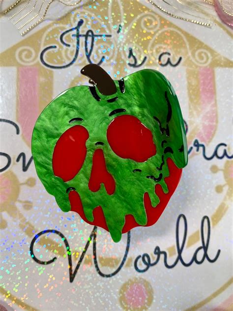 Poison Apple Snow White Inspired Hair Clip Etsy