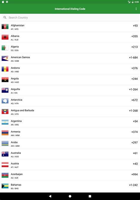 International Dialing Code For Android Apk Download