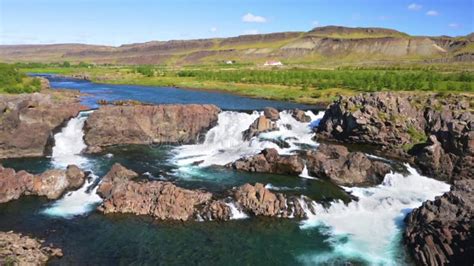 Cascada De Glanni En Islandia Metrajes Vídeo De Norte Fluir 96151554