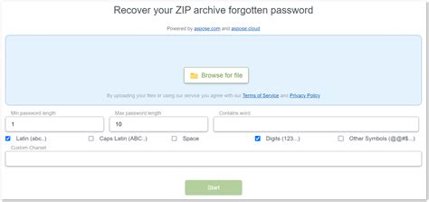 Online Zip Password Recovery Tool Free Password Remover