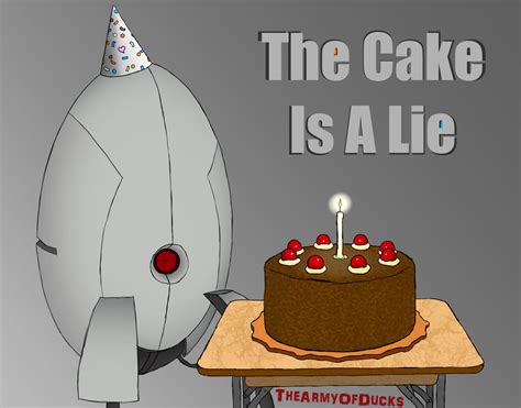 Portal Cake Memes Mini Meme Birthday Brownie Celebration Cakes