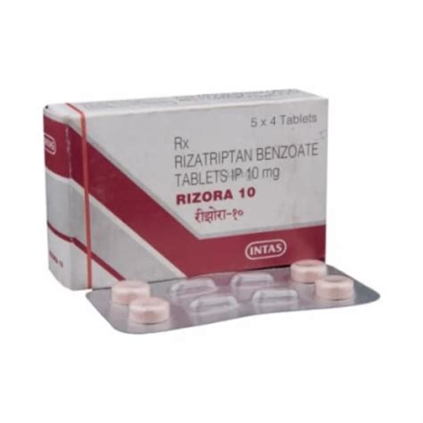 Rizatriptan Tablet Ip 10 Mg 4 Tablets At ₹ 100stripe In Surat Id