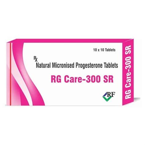 300mg Natural Microsised Progesterone Tablets Packaging Type Box Dose As Prescribed By