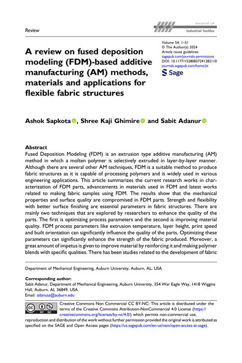 Pdf A Review On Fused Deposition Modeling Fdm Based Additive Manufacturing Am Methods