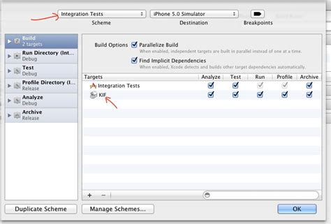 Ios Build Error On Zapp When Running Iphone App With Kif Testsuites