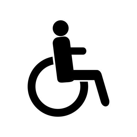 Handicap Sign Illustrated On White Background 45736599 Vector Art At