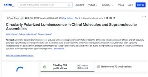 Circularly Polarized Luminescence In Chiral Molecules And Supramolecular Assemblies