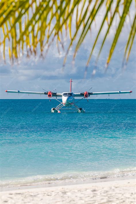 Premium Photo Sea Plane At Tropical Beach Resort Luxury Summer Travel