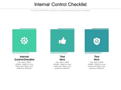 Internal Control Checklist Ppt Powerpoint Presentation Icon