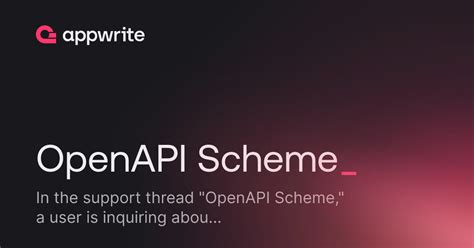 Openapi Scheme Threads Appwrite