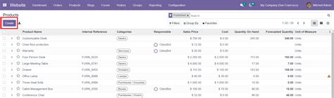 Odoo Product Management Using Website Odoo V Book