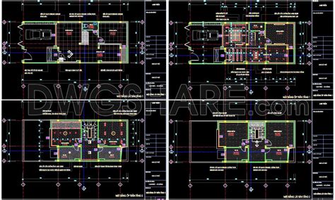 274 Cad Drawings Of Floor Tiling And Ceiling Paneling For A 3 Story Townhouse