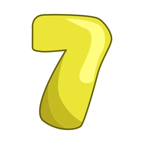 Number 7 Illustration 50424481 Vector Art At Vecteezy