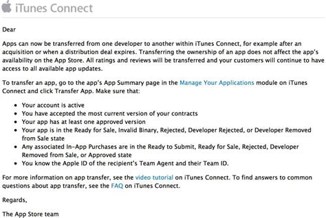 Apple Updates ITunes Connect With App Transfer Functionality MacRumors