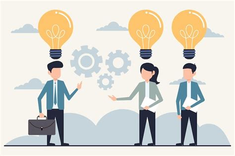 Premium Vector Team Collaboration And Innovation Concept Illustration