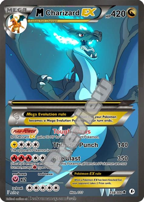 Pokemon X Mega Charizard Card
