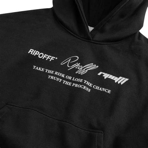 Ripofff Triple Logo Boxy Hoodie Ripofff