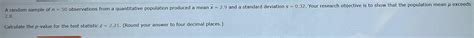 Solved Calculate The P Value For The Test Statistic Chegg