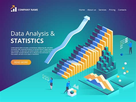 Premium Vector Data Analysis Online Statistics Illustration For