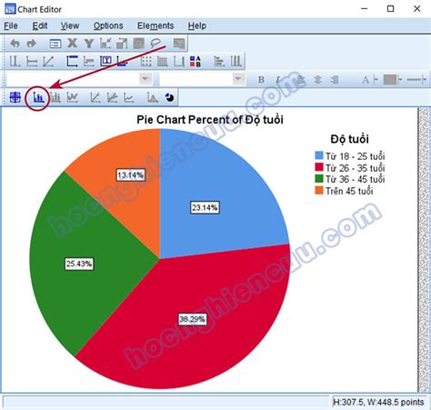 vẽ đồ thị biểu đồ chart builder trong spss hnc