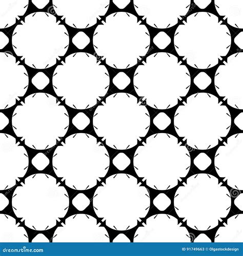 Seamless Pattern Rounded Geometric Lattice Stock Vector Illustration Of Circle Endless 91749663