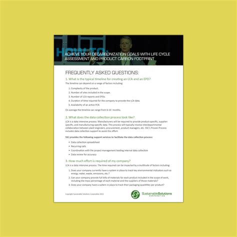 Resources How To Conduct An Lca Or Pcf To Optimize Decarbonization — Sustainable Solutions