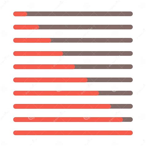 Progress Bar Set Loading Status Bar Web Indicator Process Download