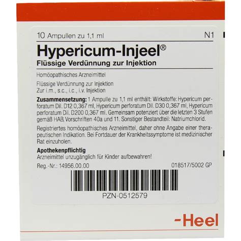 HYPERICUM INJEEL Ampullen 10 Stück | online kaufen