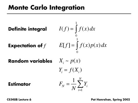 Monte Carlo Integration Formula At Arnold Donovan Blog
