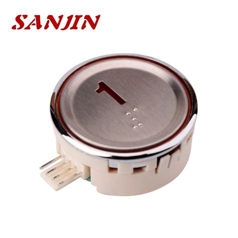 Lg Sigma Elevator Parts Round Push Button Ak 29b Ak 29b And Elevator