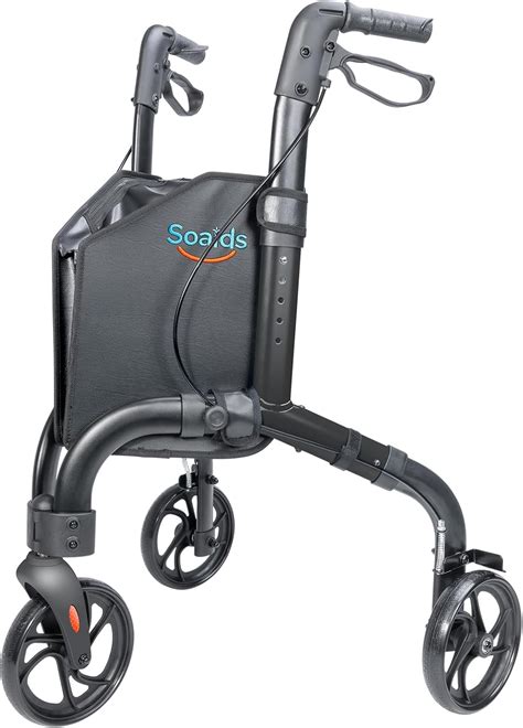 Soaids 3 Wheel Walkers For Seniors Lightweight Foldable