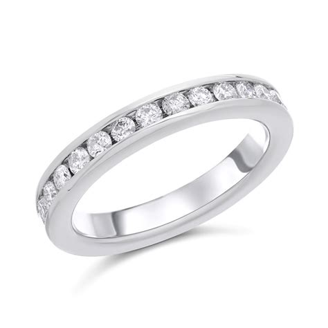 Platinum 1 Carat Diamond Full Eternity Ring D08135 Fhinds Jewellers