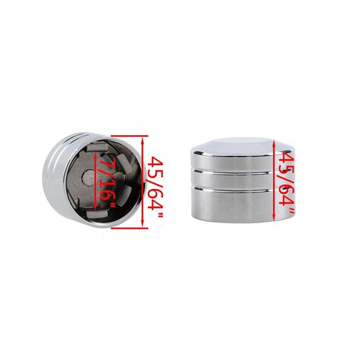 Chrome Bolt Topper Caps 10pcs Chromed Cnc Aluminum Push On Topper 716 115mm 304 Chrome Bolt Covers