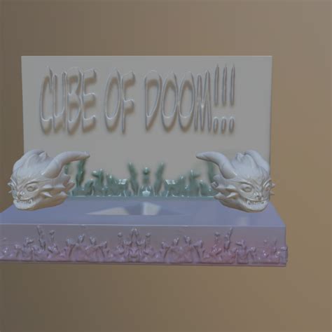 Free Stl File Cube Of Doom Display・design To Download And 3d Print・cults