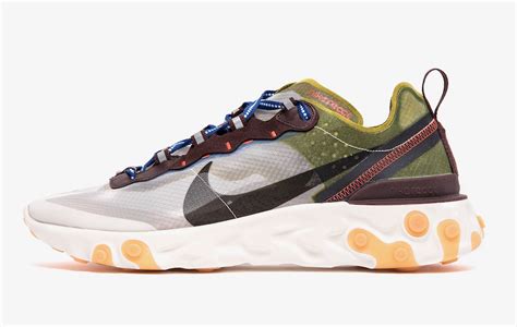 Nike React Element 87 Dusty Peach Aq1090 200 Moss Aq1090 300 Release Date Sbd